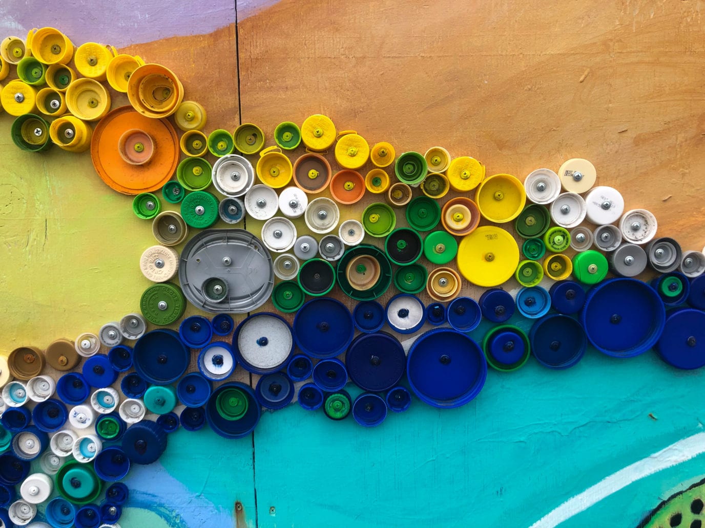 Ingrid Goelz takes recycling to the next level in her latest mural—made ...