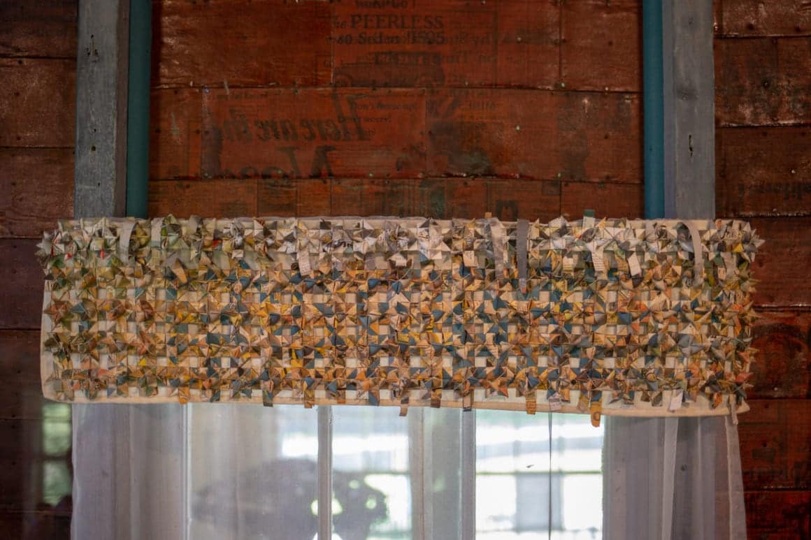 The Paper House—made of 100,000 newspapers—has a working fireplace ...