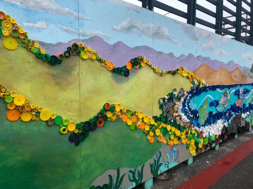 Ingrid Goelz takes recycling to the next level in her latest mural—made ...