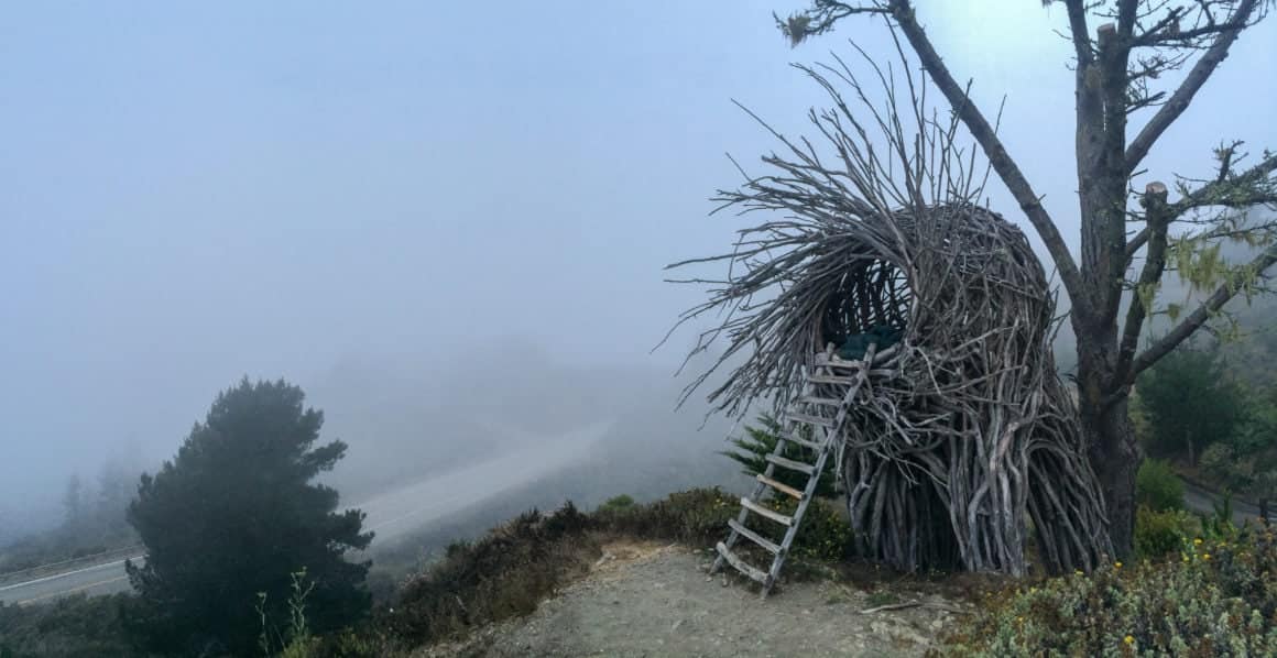 Perched high above the Pacific Ocean, the Human Nest offers visitors ...