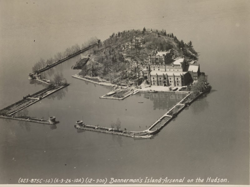 The ruins of Bannerman's Castle, an abandoned military surplus ...