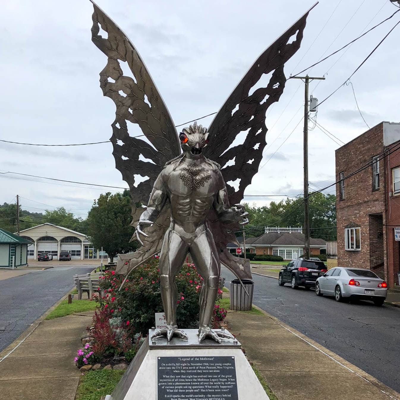 Mothman Statue and Legend in Point Pleasant, WV - Roadtrippers