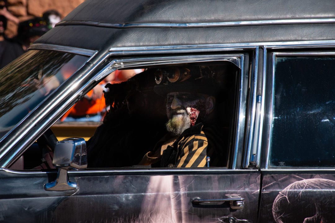 Inspired by a macabre mistake, coffins race down the streets of a small ...