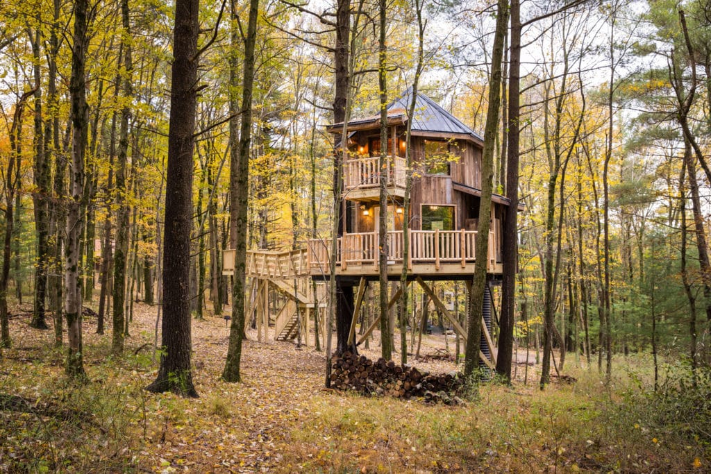 Serenity and s’mores at the Mohican Treehouse Resort in Ohio’s Amish ...