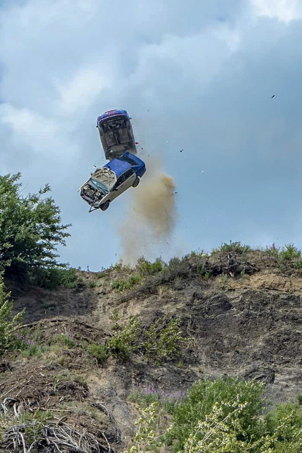 Fourth of July Car Launch in Glacier View, Alaska