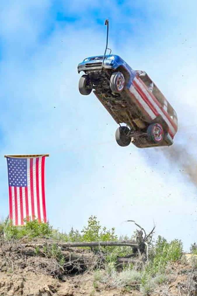 Fourth of July Car Launch in Glacier View, Alaska